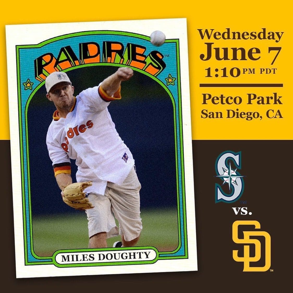 Miles From Slightly Stoopid Throwing First Pitch At Padres Game