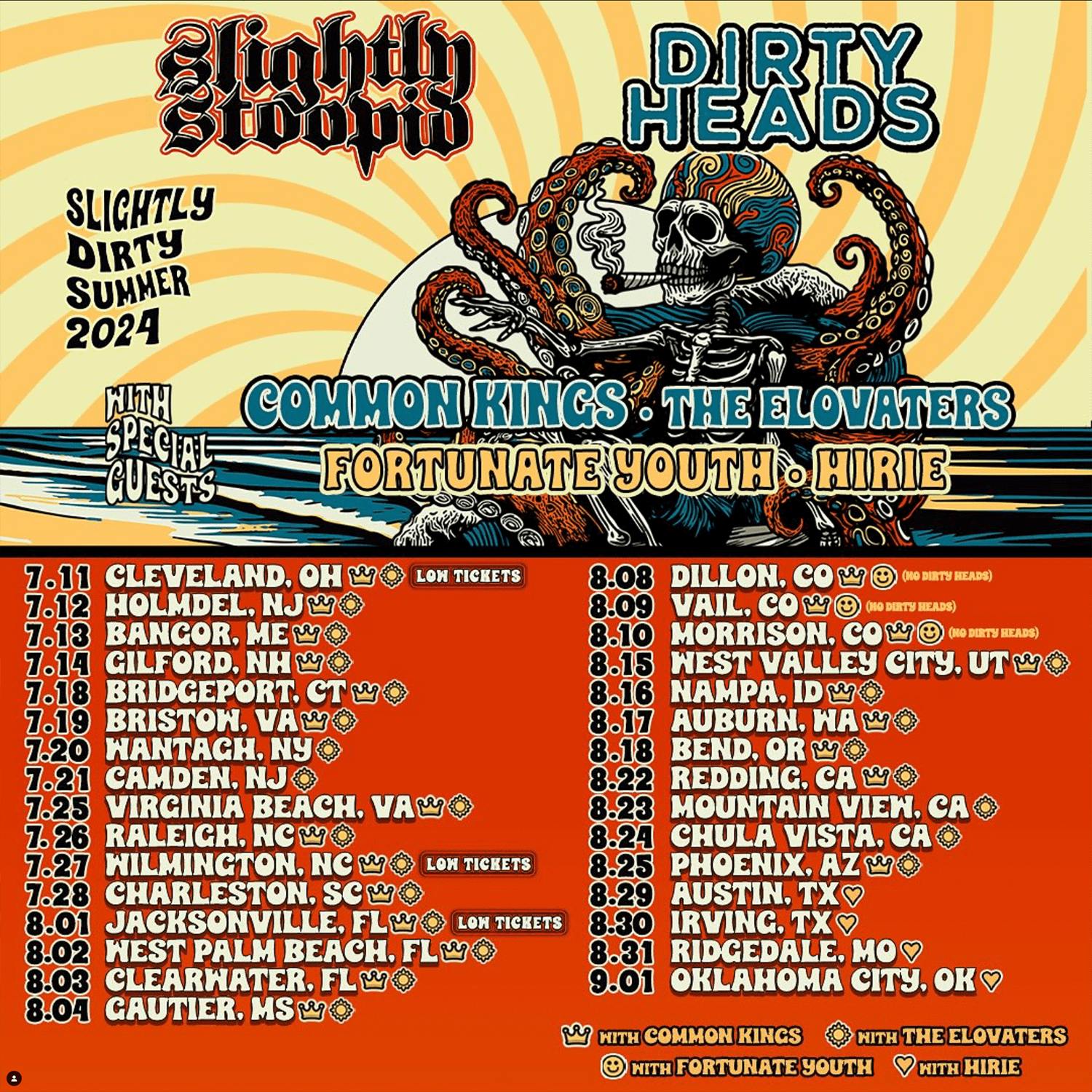 Slightly Dirty Summer Tour 2024 | Silverback Artist Management